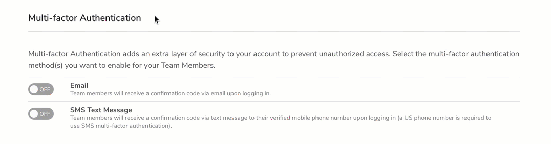 MFA - Multi-Factor Authentication for Team Members (Role-based ...